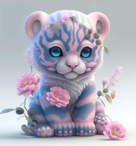 Artist Shares: Adorable AI-Generated Fluffy Animals in Dreamy Colors