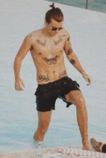 Harry Styles Flaunts Inked Physique and Impressive Tattoos as he Sweats ...