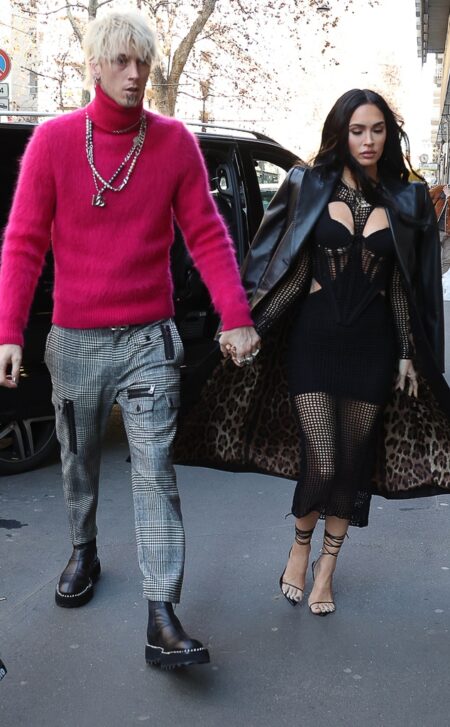 Megan Fox Rocks Sheer Look at Sports Illustrated Event With Machine Gun ...