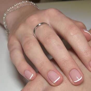 Micro French Manicures are this season's must-try nail trend