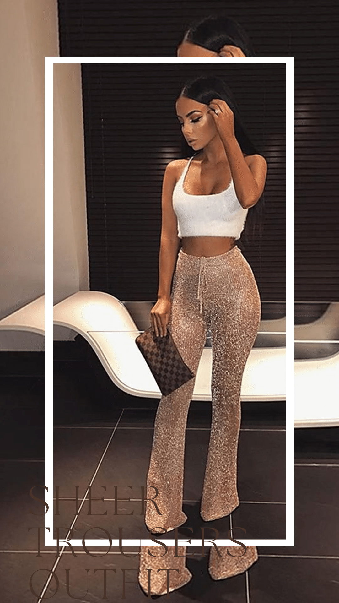 Sheer Trousers Outfit Ideas for Stunning Chic Look