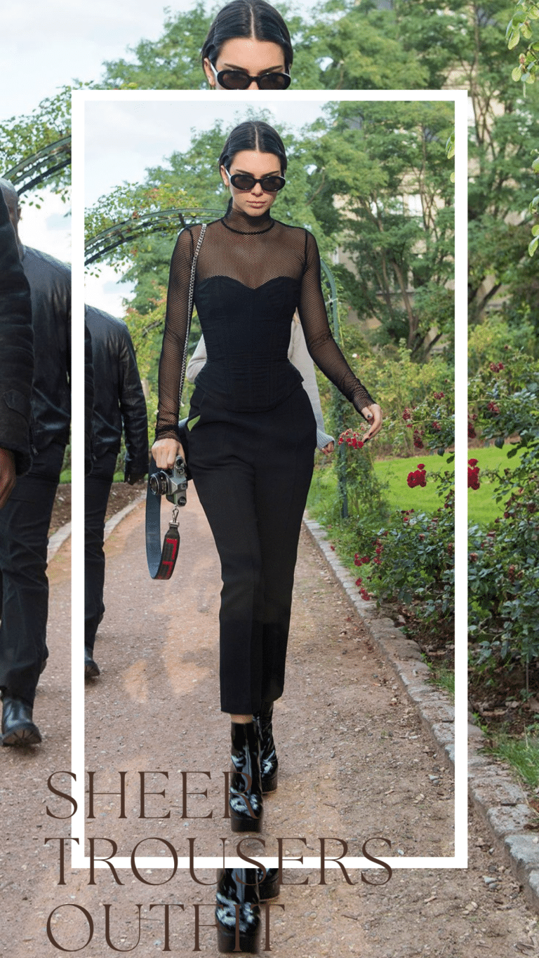 Sheer Trousers Outfit Ideas for Stunning Chic Look