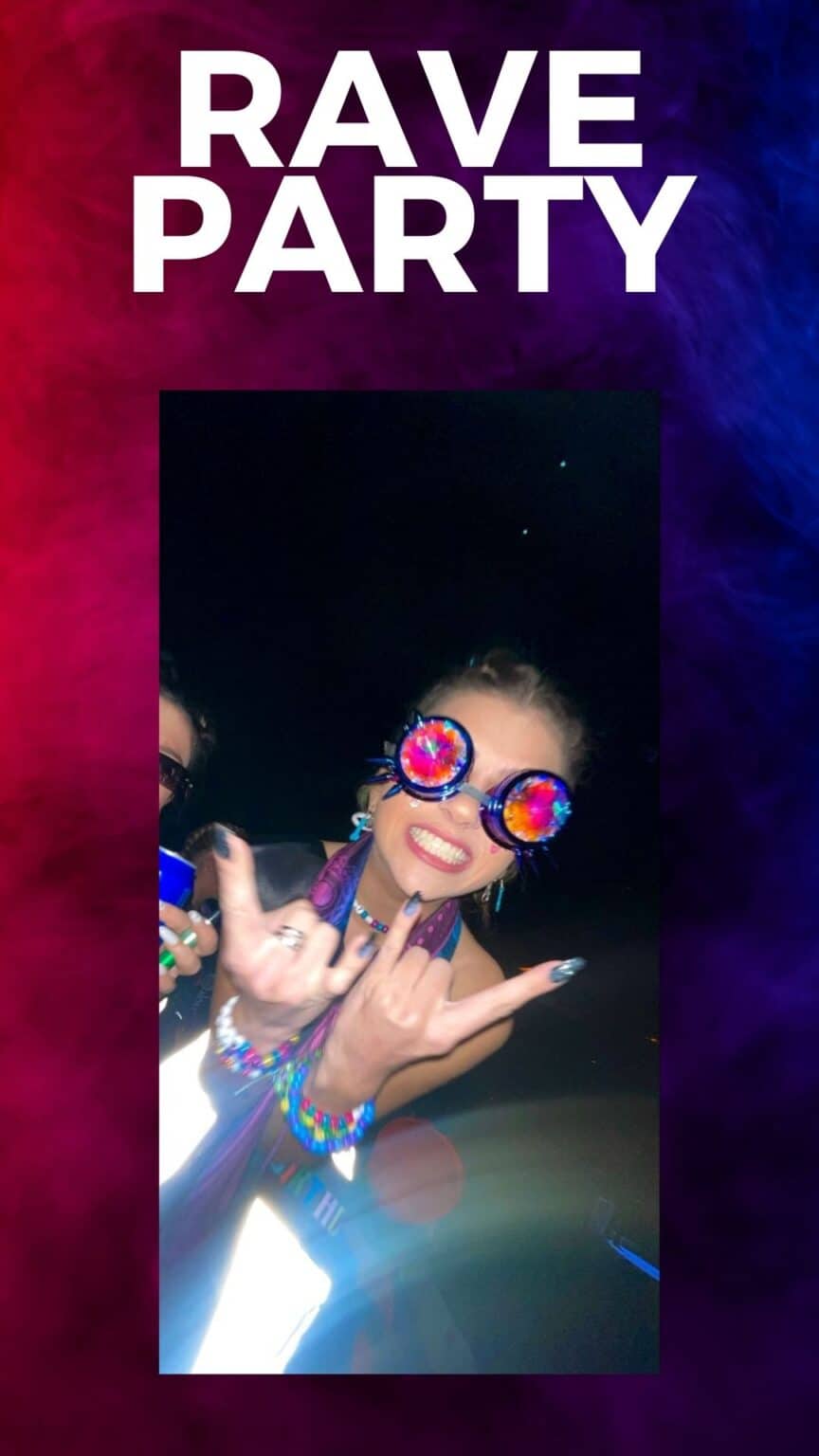 Ultimate Rave Party Aesthetic Neon Dreams and Laser Beams