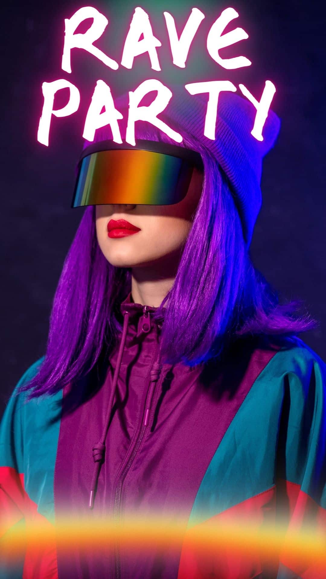 Ultimate Rave Party Aesthetic Neon Dreams and Laser Beams