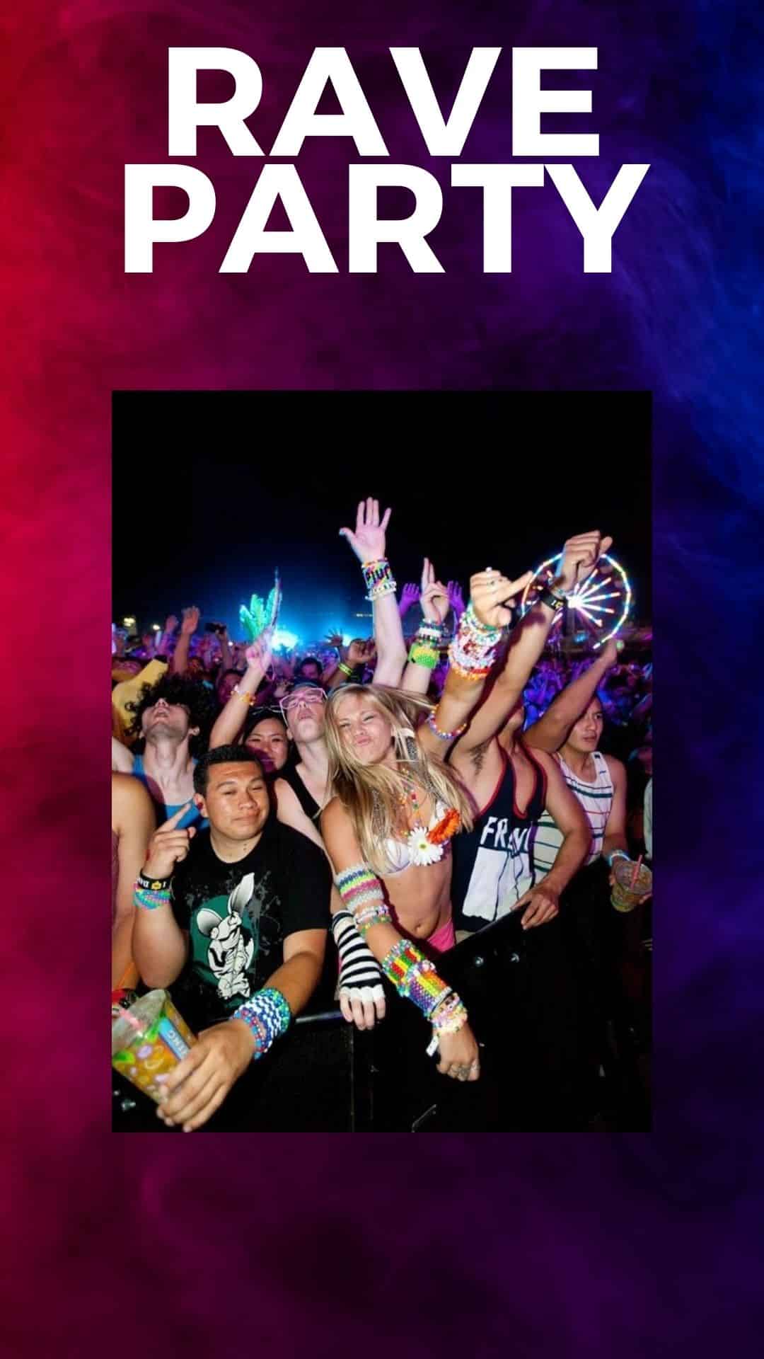 Ultimate Rave Party Aesthetic Neon Dreams and Laser Beams