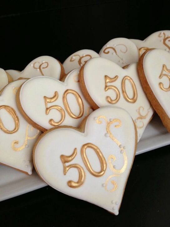 50th anniversary cookies decorated Party Ideas To Make The Day Special