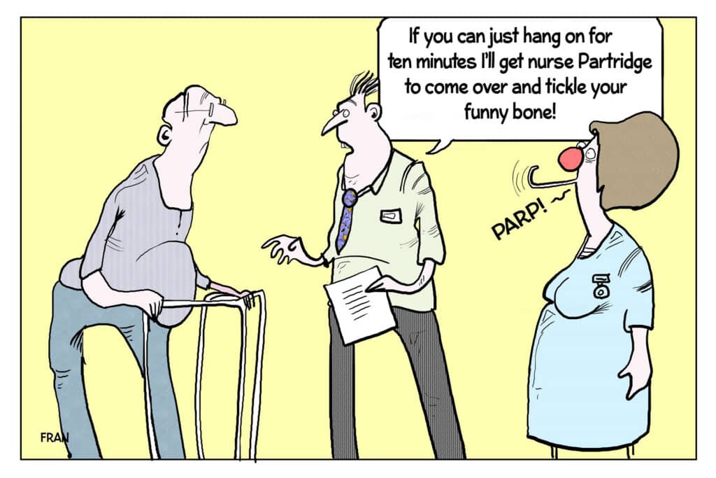 Medical humor in 'A Dose of Laughter'?