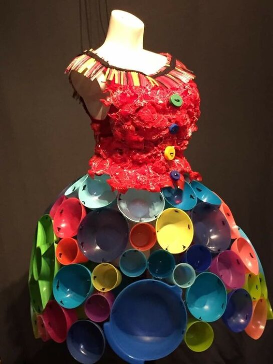 Sculpted Style: 10 Stunning Dresses Made From Plastic
