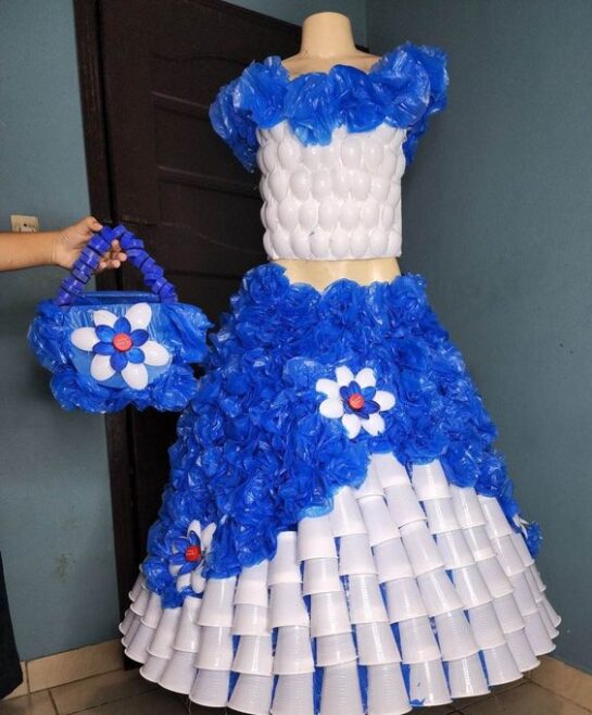 Sculpted Style: 10 Stunning Dresses Made From Plastic