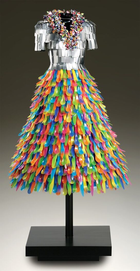 Sculpted Style: 10 Stunning Dresses Made From Plastic