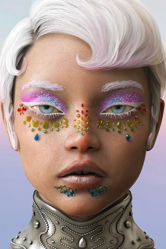 Futuristic Makeup Out of This World!