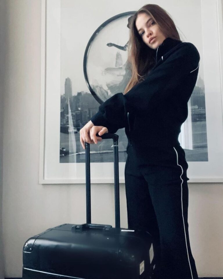 Barbara Palvin Stuns in Blue Dress at Tory Burch's NYFW Show!