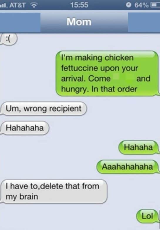 22+ Cringeworthy Texts Kids Accidently Sent to Their Parents