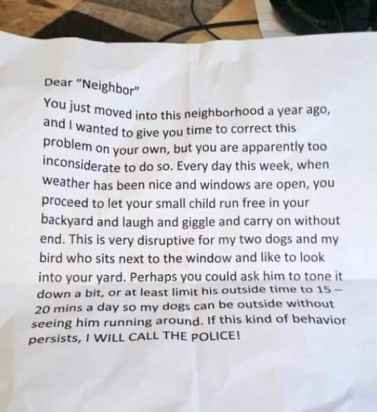 How to Handle Hilarious Notes and Texts from Awful Neighbors