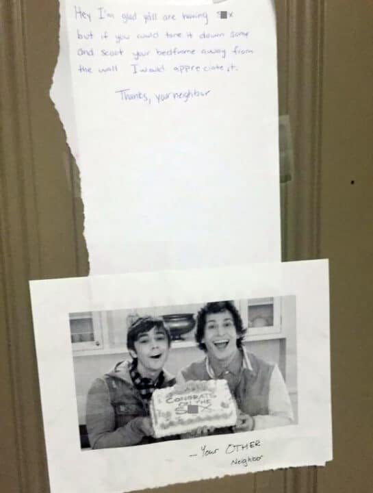 How to Handle Hilarious Notes and Texts from Awful Neighbors