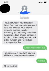 32+ People Post Pathetic Messages Sent to Them by Scammers