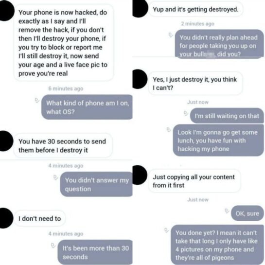 32+ People Post Pathetic Messages Sent to Them by Scammers