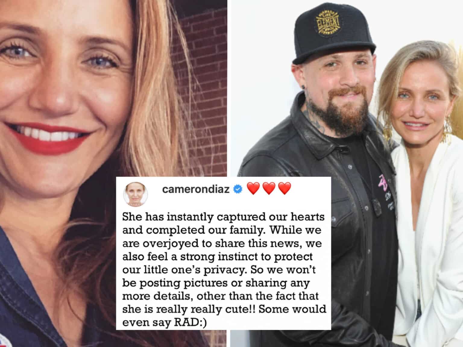 Cameron Diaz and Benji Madden welcome baby boy with adorable name