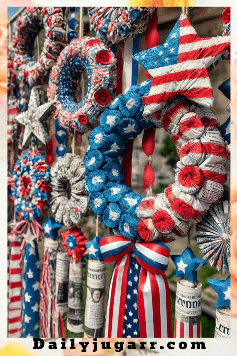 American Pride, Stylish Outdoor Decorations For July 4th Celebrations
