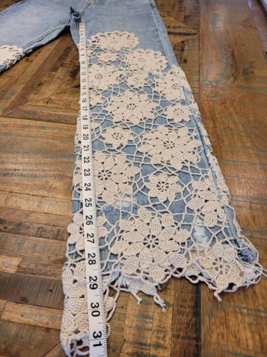 Handmade Embroidered jeans Designs: Creative DIY Ideas