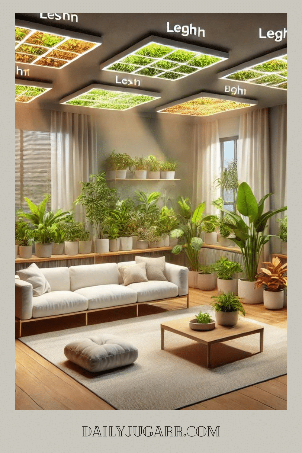 Nature's Touch, Dark Modern Home Interior Decorations with Green Plants