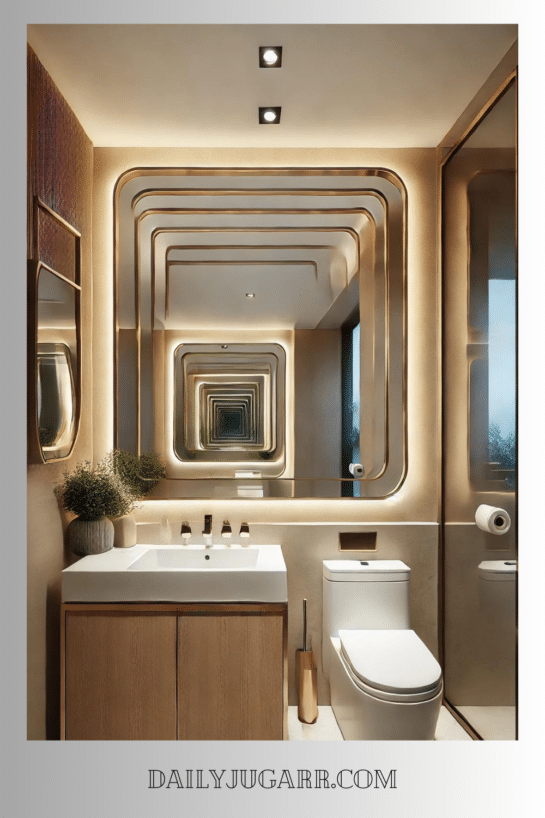 Unique Small Mirror Wall Decor Ideas For A Fresh Bathroom Look