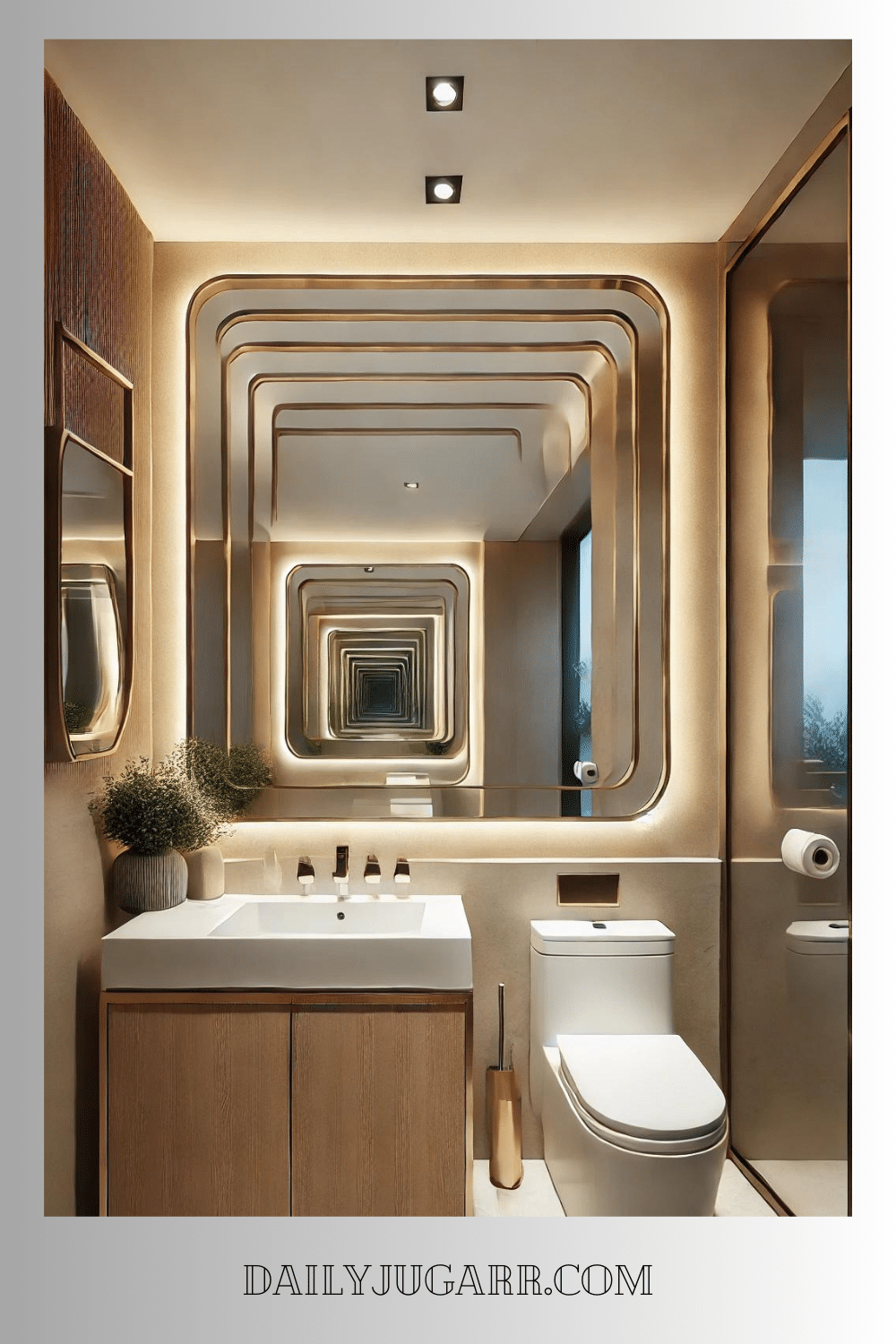 Unique Small Mirror Wall Decor Ideas For A Fresh Bathroom Look