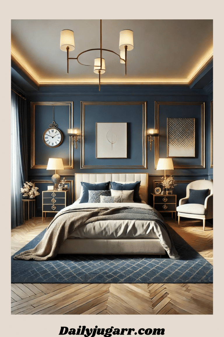 Serene Retreat, Cozy Blue Decor for Your Master Bedroom