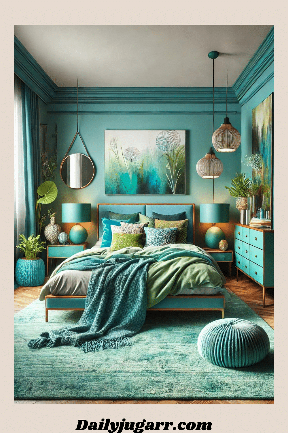 Serene Retreat, Cozy Blue Decor for Your Master Bedroom