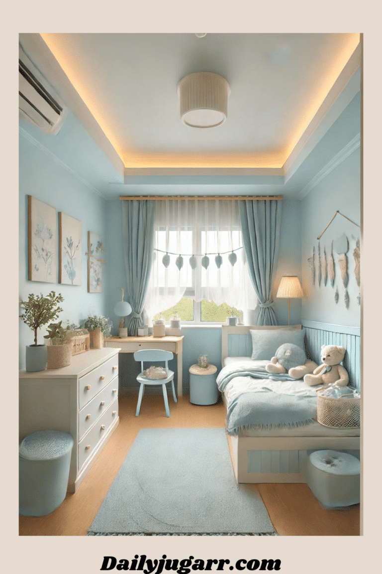 Serene Retreat, Cozy Blue Decor for Your Master Bedroom