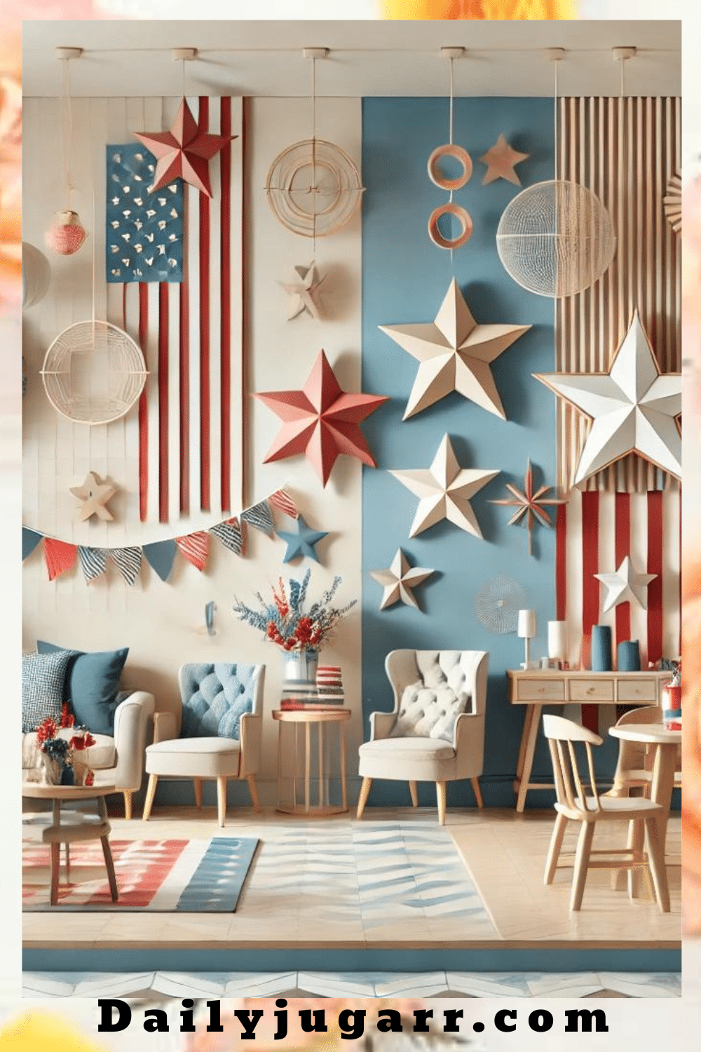 American Pride, Stylish Outdoor Decorations For July 4th Celebrations