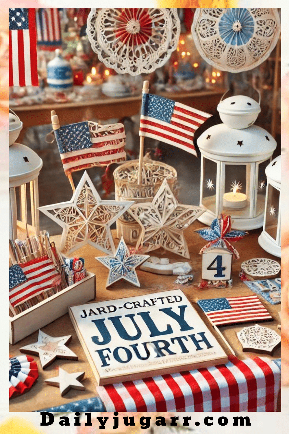 American Pride, Stylish Outdoor Decorations For July 4th Celebrations