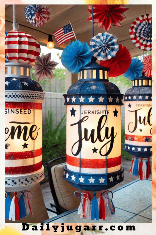 American Pride, Stylish Outdoor Decorations For July 4th Celebrations