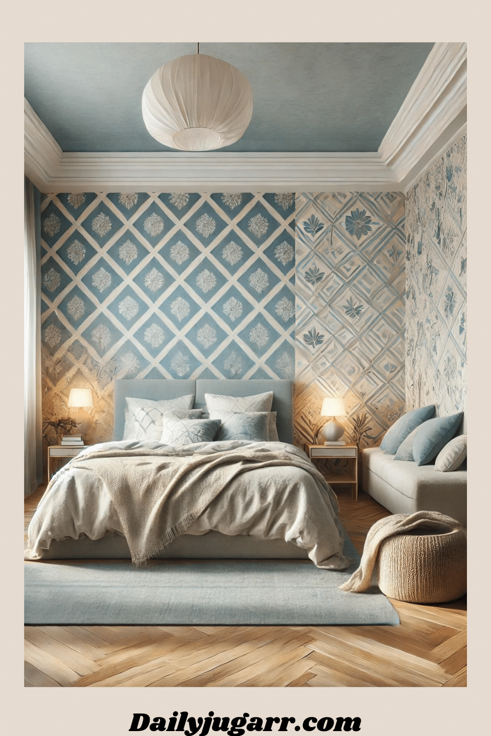 Serene Retreat, Cozy Blue Decor for Your Master Bedroom